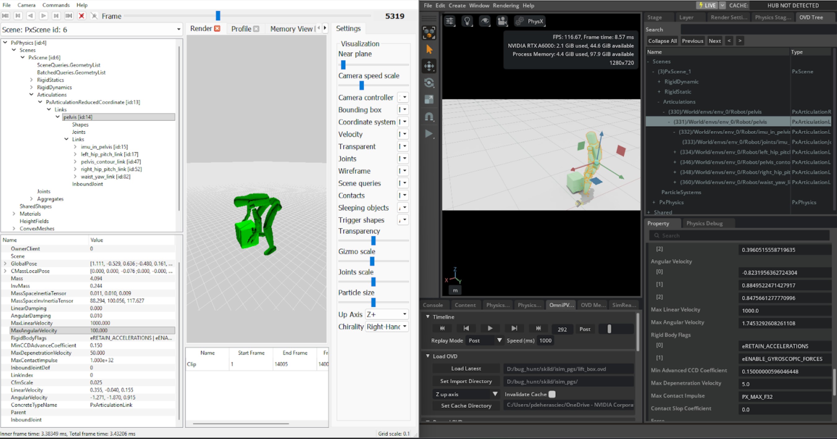 Comparing Simulations Between Isaac Gym and Isaac Lab — Isaac Lab Documentation